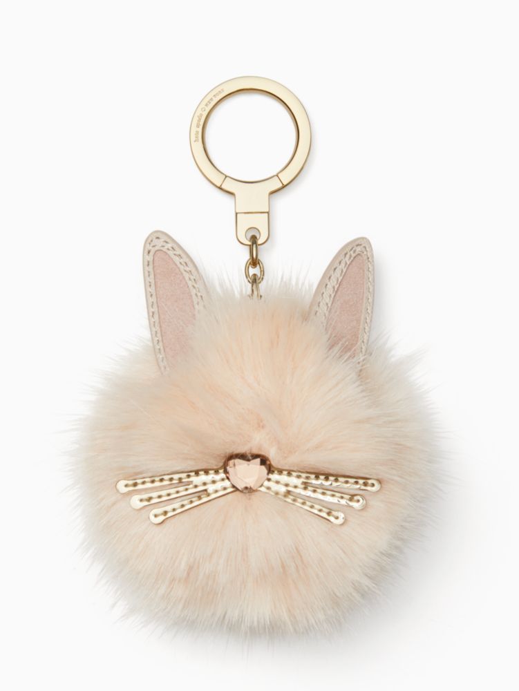Bunny Pouf Keychain | Kate Spade UK