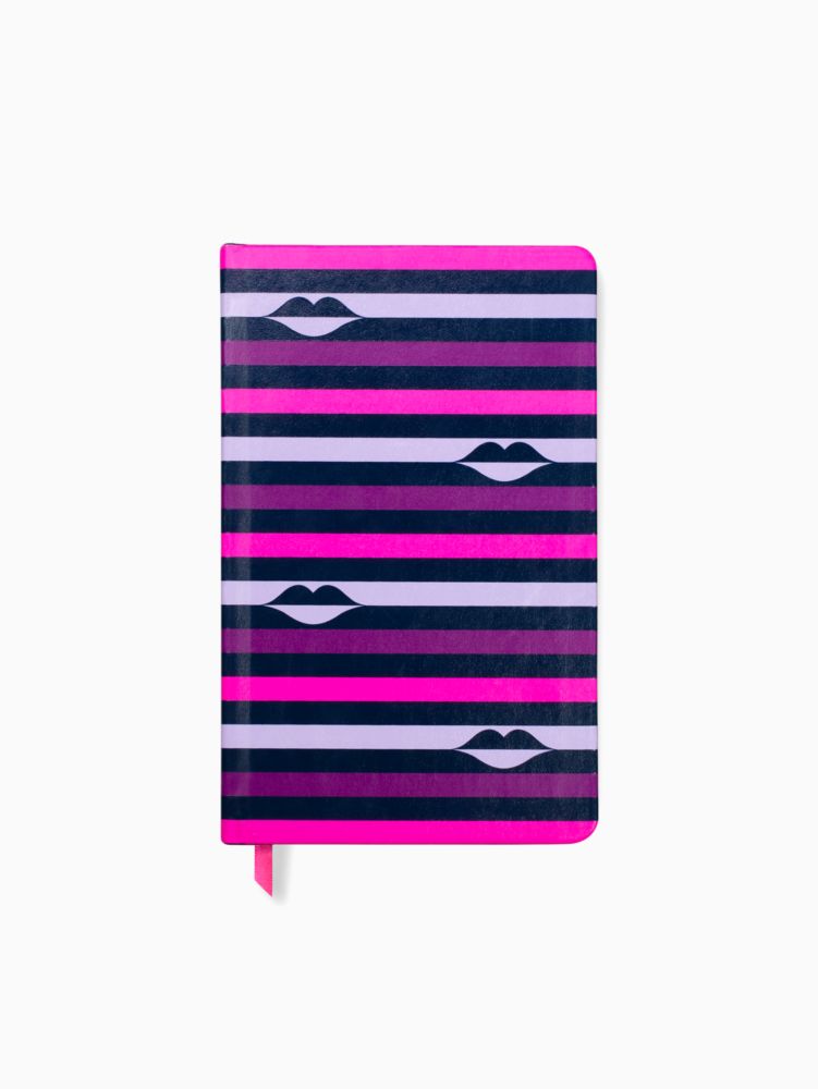 Lips Stripe Take Note Large Notebook | Kate Spade Outlet | Kate Spade ...