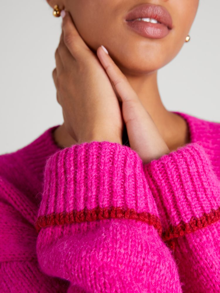 Tipped V Neck Sweater | Kate Spade New York Tipped V Neck Sweater | Kate Spade New York
