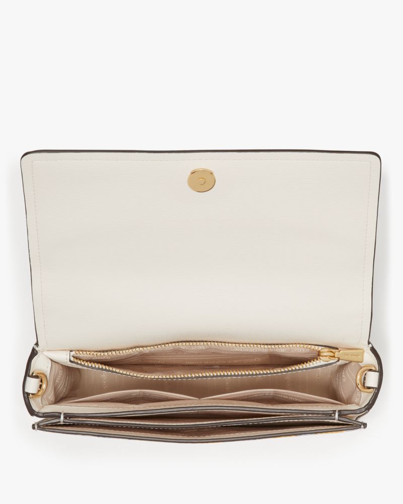 Morgan Sunshine Floral Printed Flap Chain Wallet | Kate Morgan Sunshine Floral Printed Flap Chain Wallet | Kate