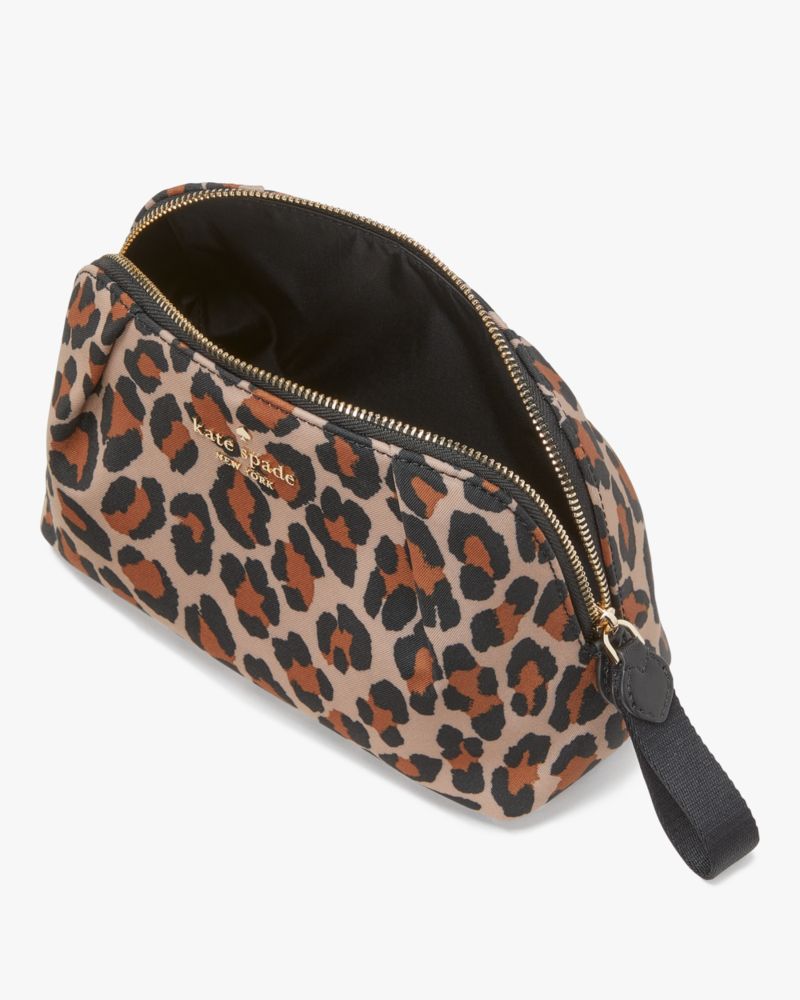 Chelsea Spotted Leopard Cosmetic Bag | Kate Spade Outlet