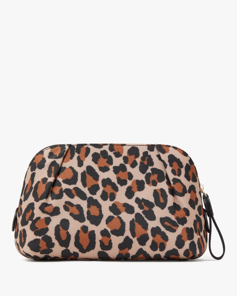 Chelsea Spotted Leopard Cosmetic Bag | Kate Spade Outlet