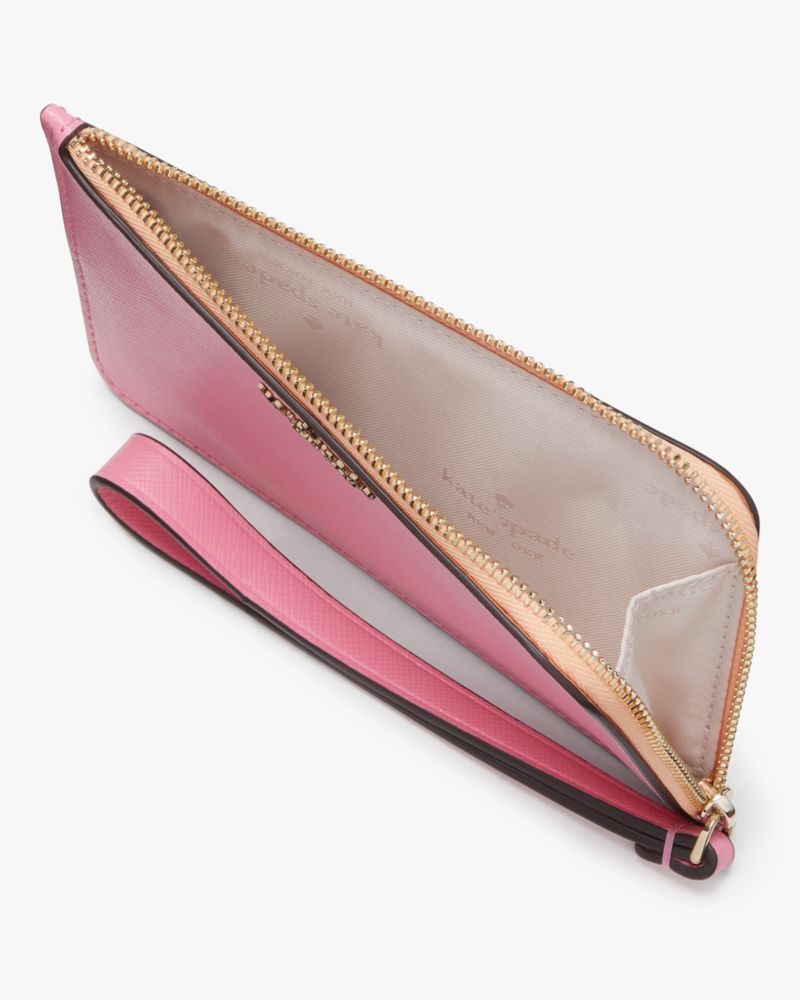 Kate Spade Lucy Bicolor Small L Zip Wristlet International Shipping