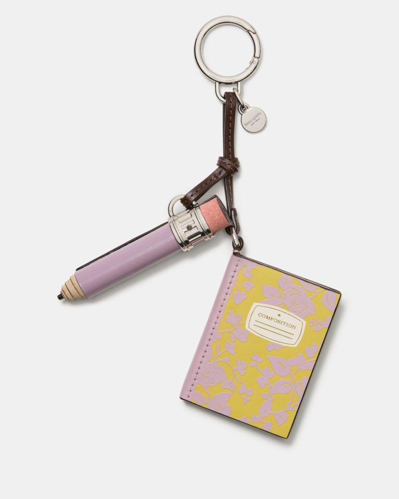 Charmed Composition Book Bag Charm | Kate Spade New York