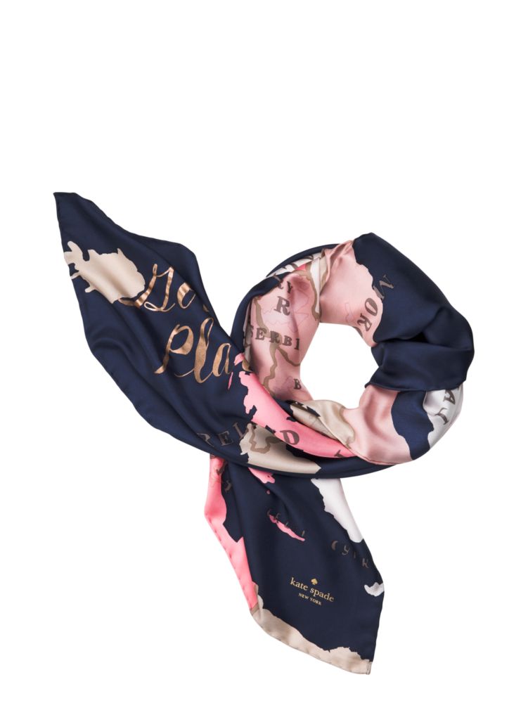 Going Places Silk Square | Kate Spade UK