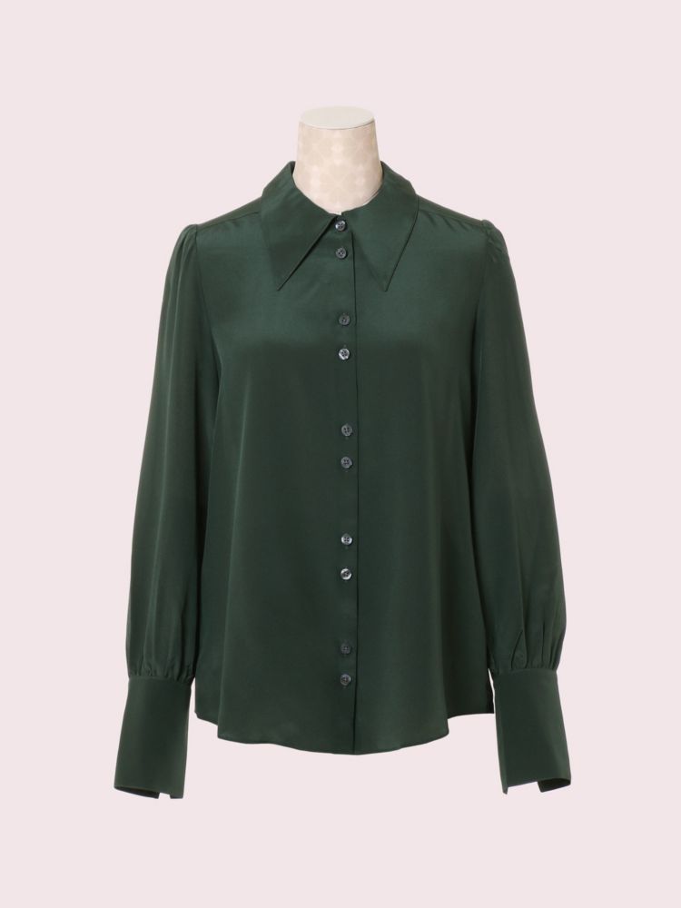 Silk Point Collar Blouse | Kate Spade UK