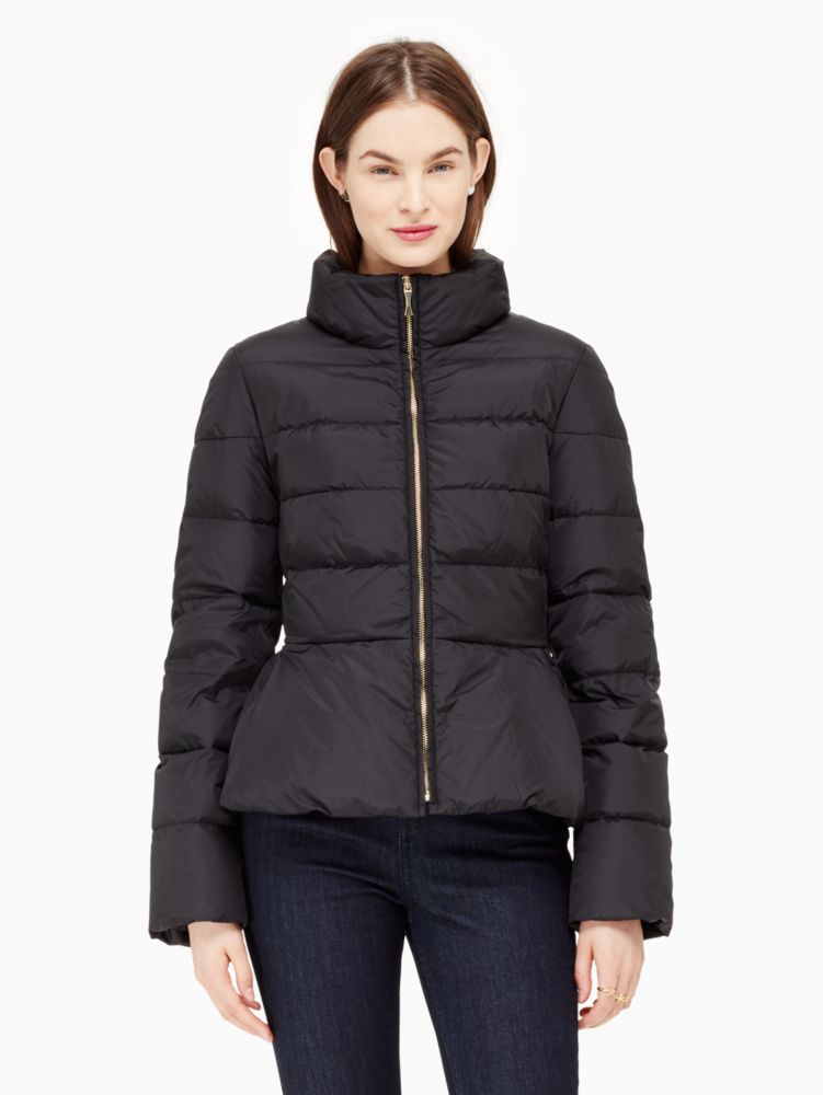 Peplum Puffer Jacket Kate Spade Uk Kate Spade Gb