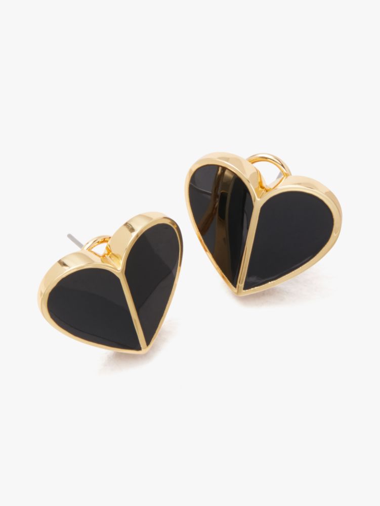 Heritage Spade Heart Statement Studs | Kate Spade GB