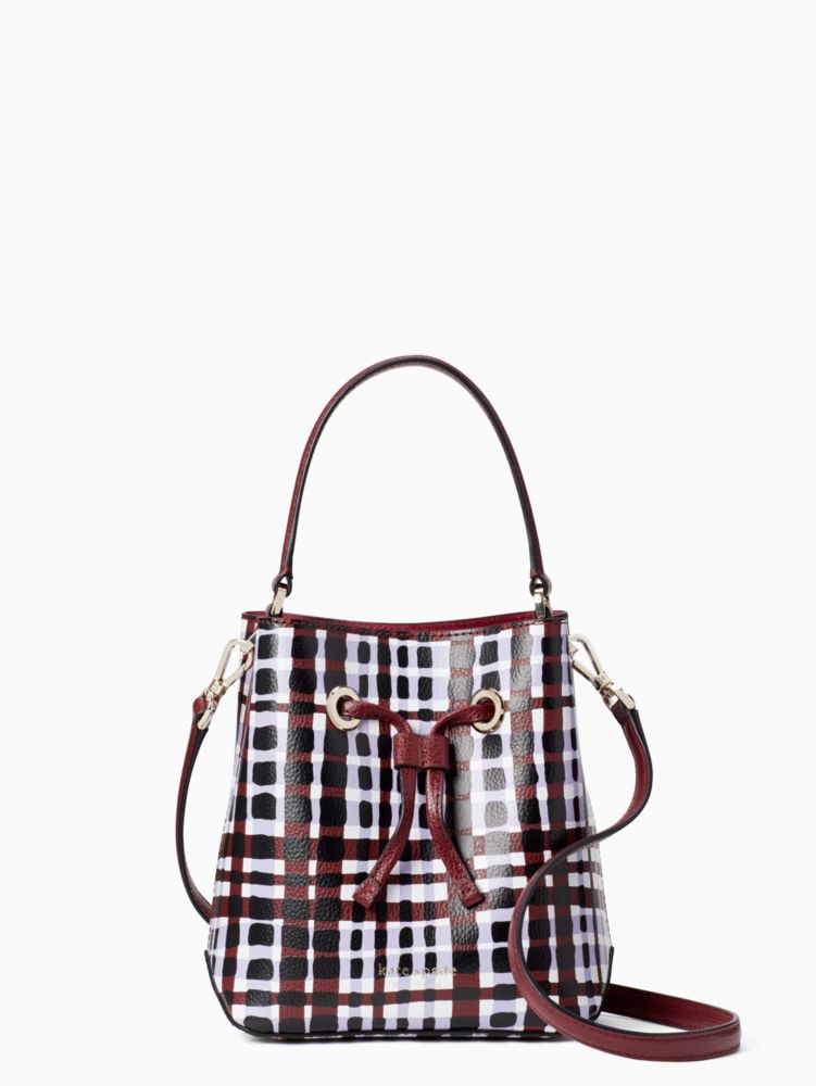 Eva City Plaid Small Bucket | Kate Spade Outlet